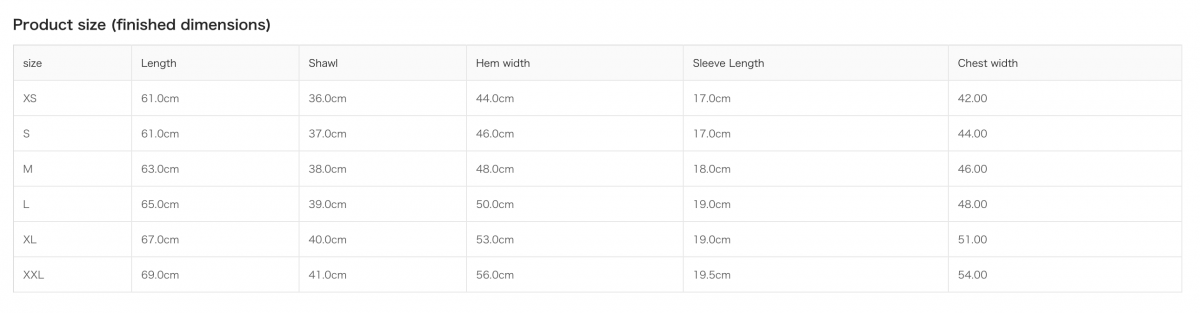 MUJI Clothing Size Comparison: Japan vs. US | New Denizen
