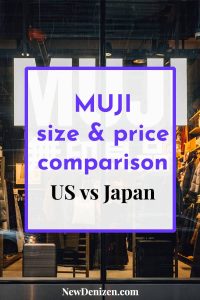 MUJI Clothing Size Comparison: Japan vs. US | New Denizen